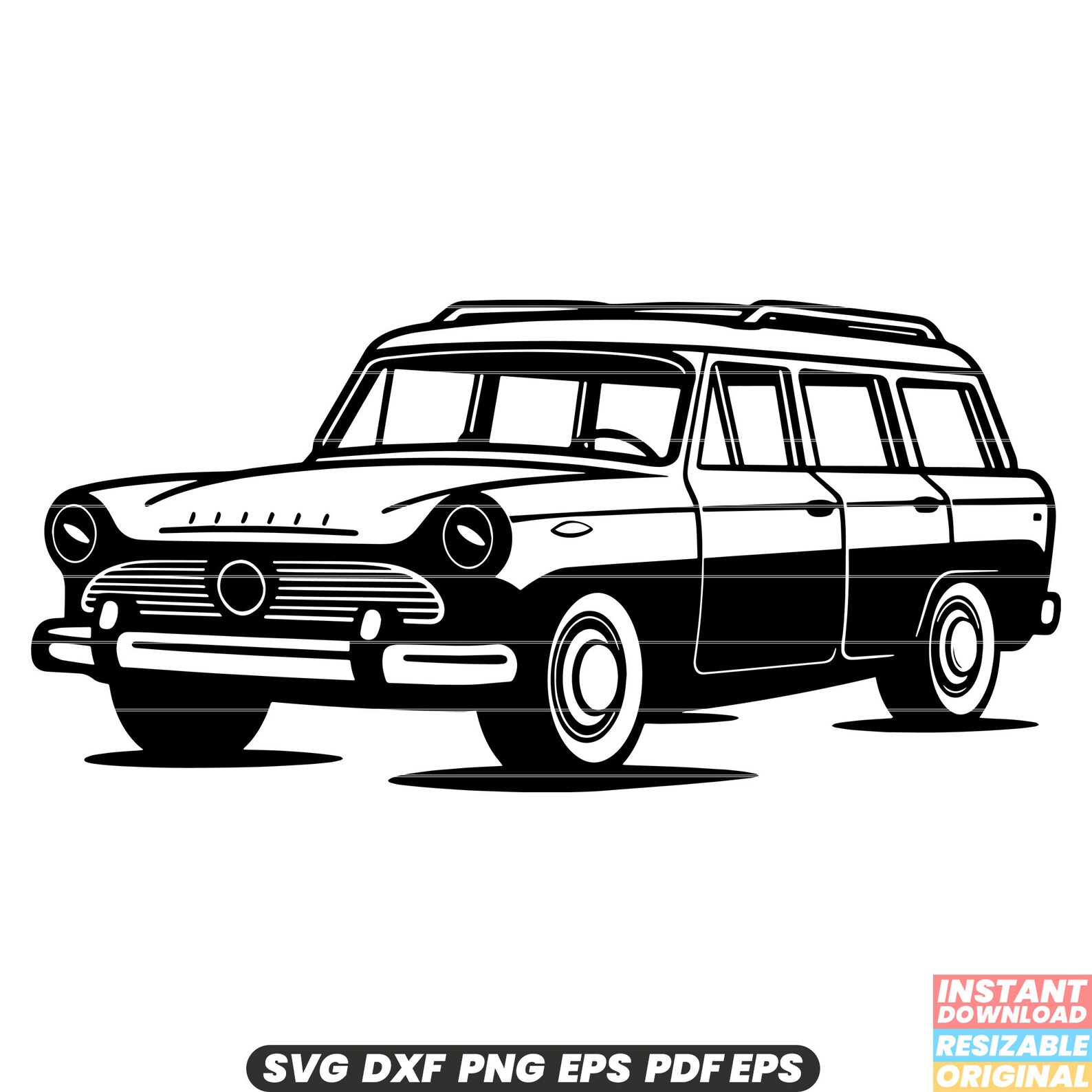 Station Wagon SVG Station Wagon DXF Station Wagon PNG - Etsy