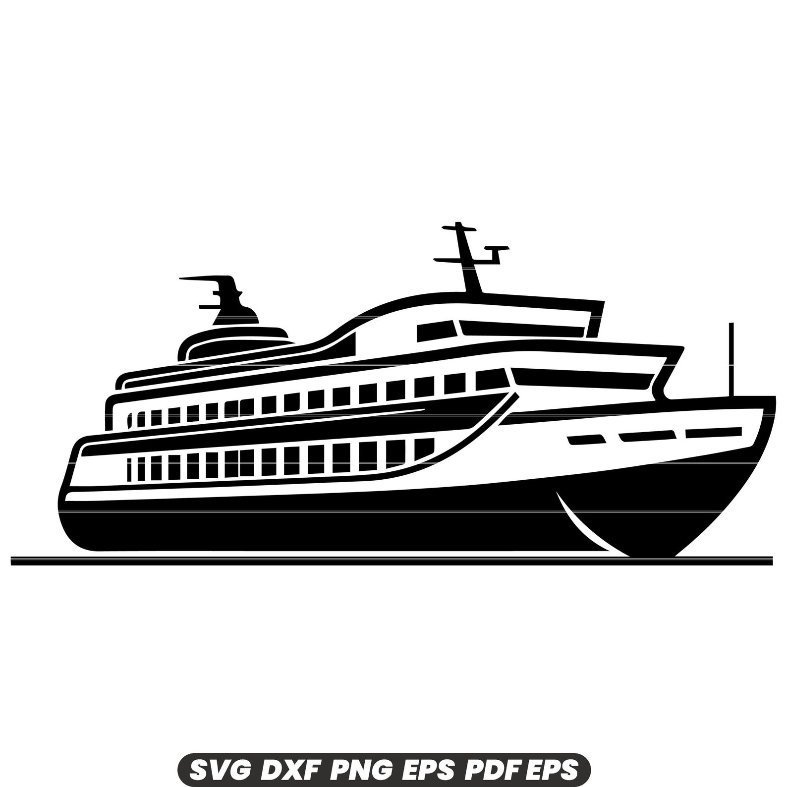 Big Ferry Ship Vessel Maritime Transport Passenger Cargo Travel Cruise ...