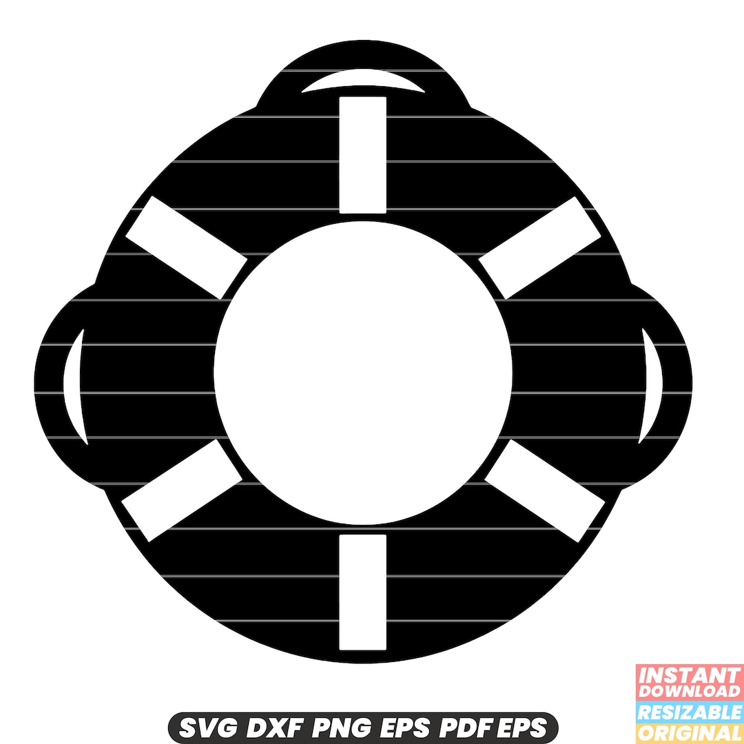 Life Preserver SVG Safety Equipment Illustration Life Preserver Clipart ...