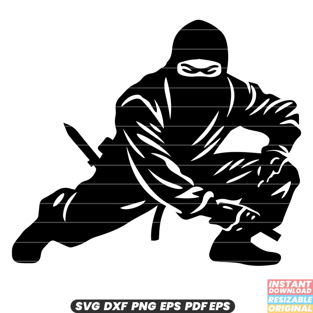 Ninja SVG Warrior Fighter Stealth Martial Arts Assassin Japanese ...
