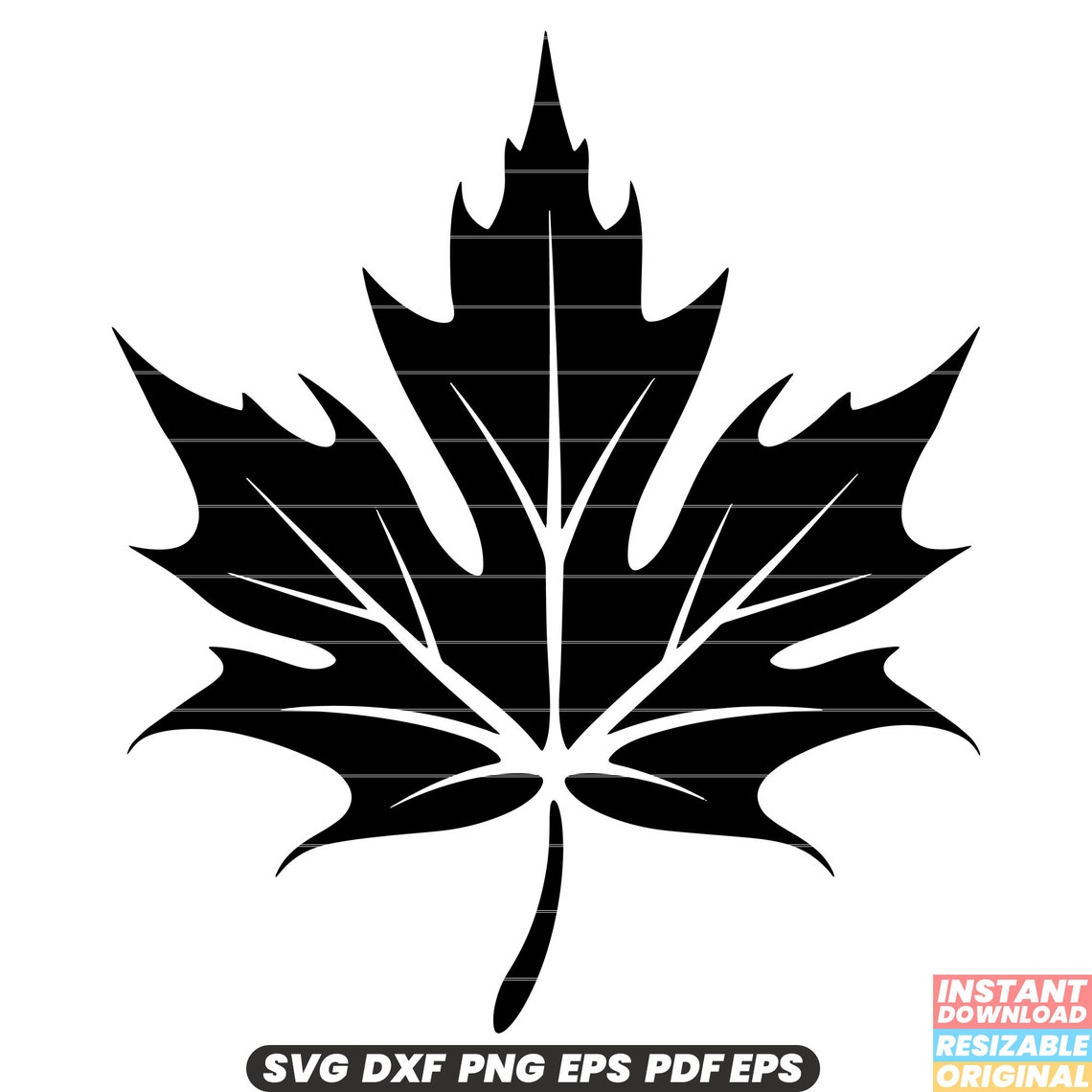 Maple Leaf SVG, Maple Leaf DXF, Maple Leaf PNG Digital Designs Instant ...
