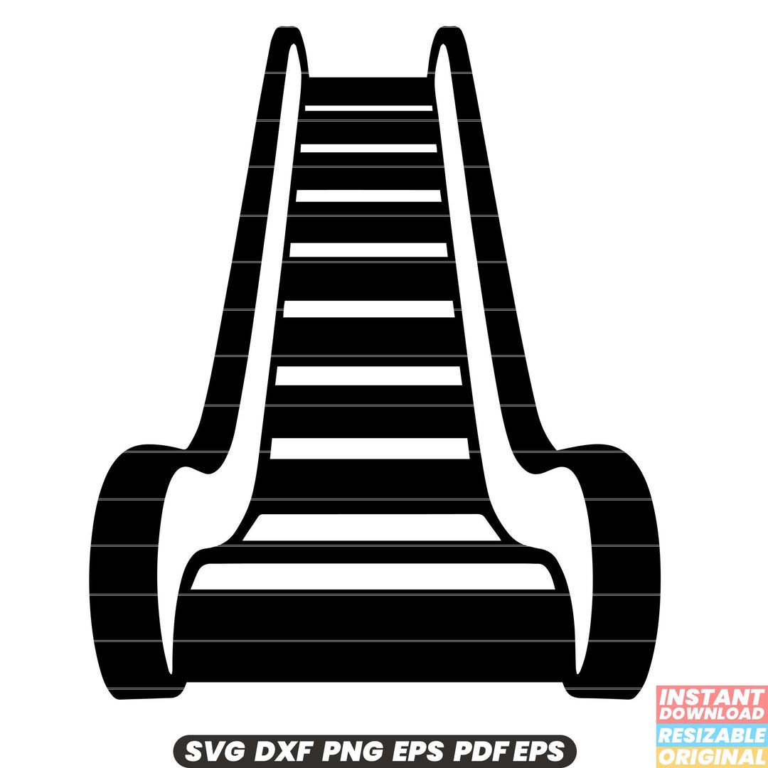Escalator - SVG, DXF, PNG, Cut File & Clipart for Scrapbooking, Card ...