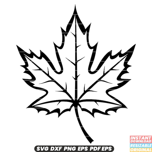 Dxf File Maple Leaves - Etsy