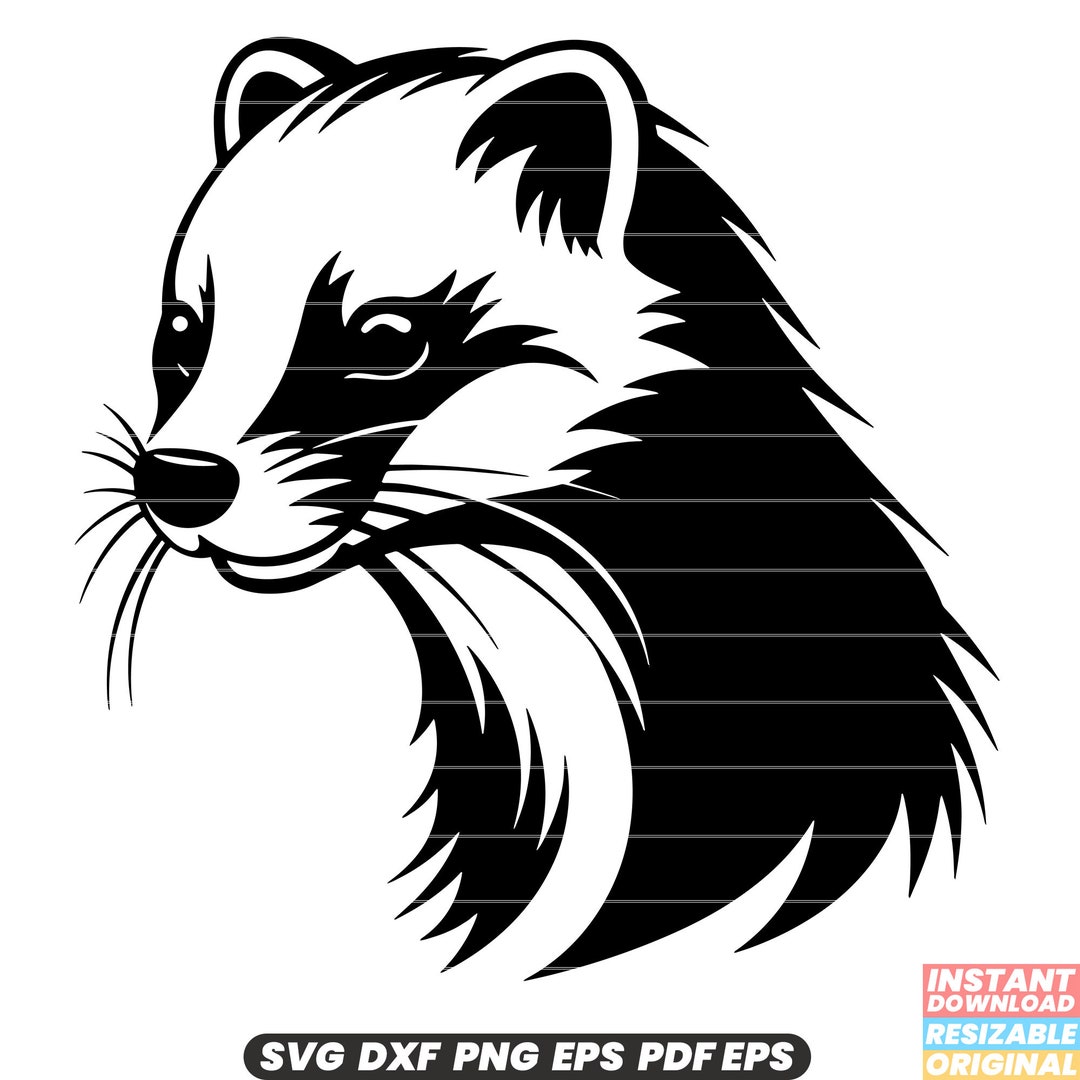 Mink SVG, Mink DXF, Mink PNG Digital Designs Instant Download 3 - Etsy