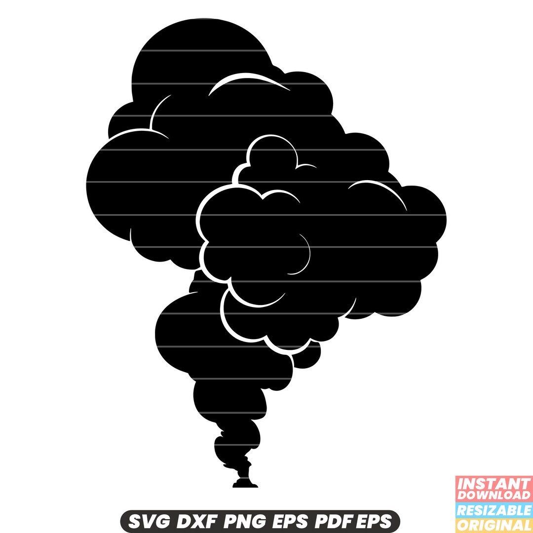 Smoke Cloud SVG Smoke Effect Illustration Smoke Cloud Clipart Fog ...