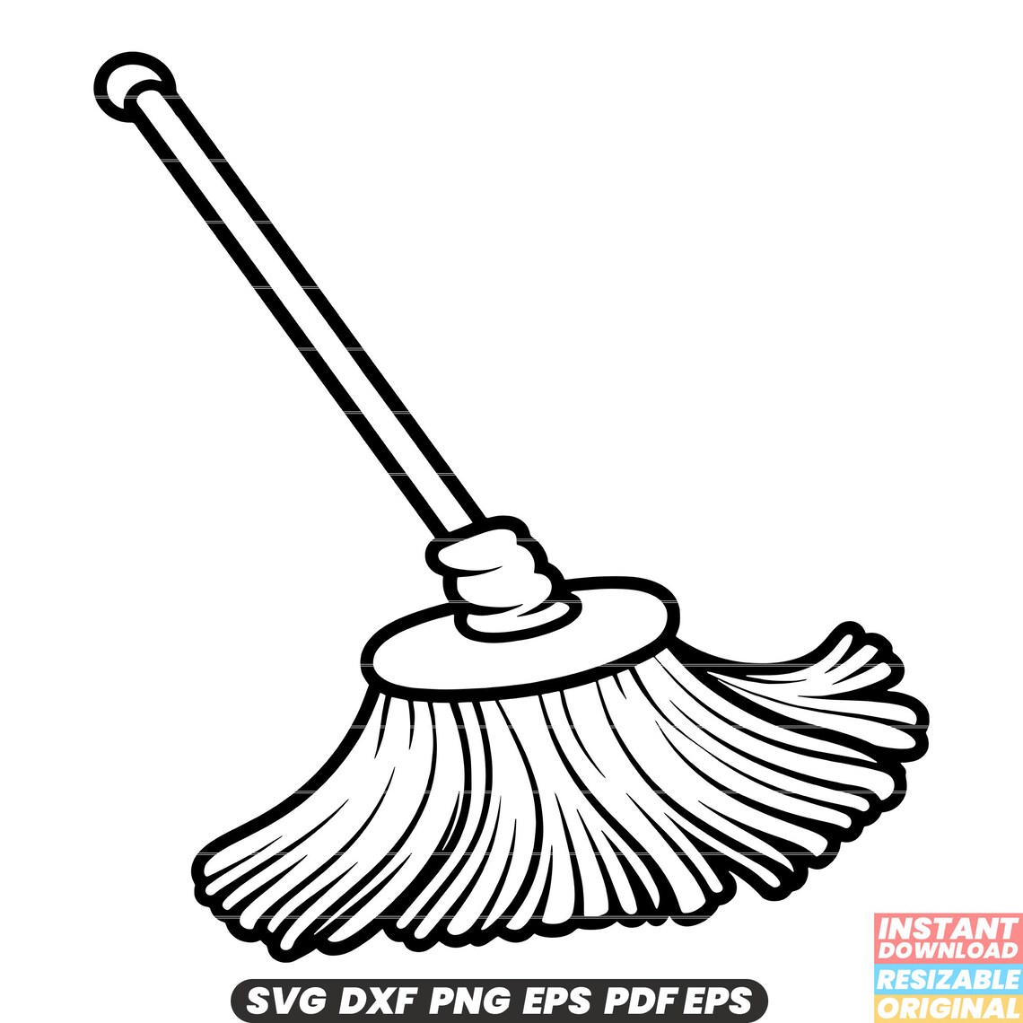 Mop Cleaning Floor Household Chores Housekeeping Wet Dry Sponge Broom ...