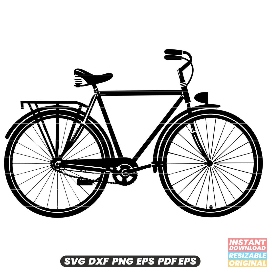 Bike Svg, Bike Dxf, Bike Png, Bike Cut File, Bike Clipart, Bike File ...