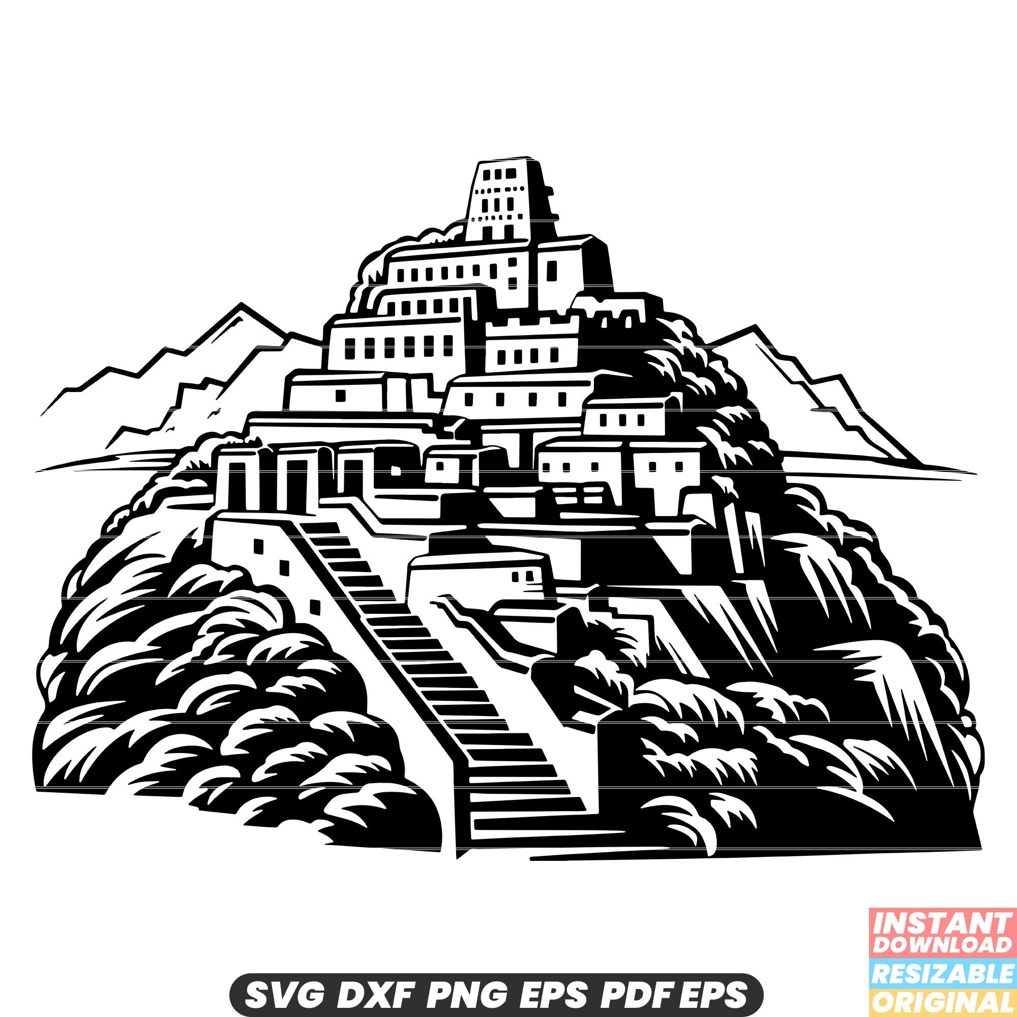 Inca Castle Fortress Ruins Ancient Peru South America Andes Mountains ...