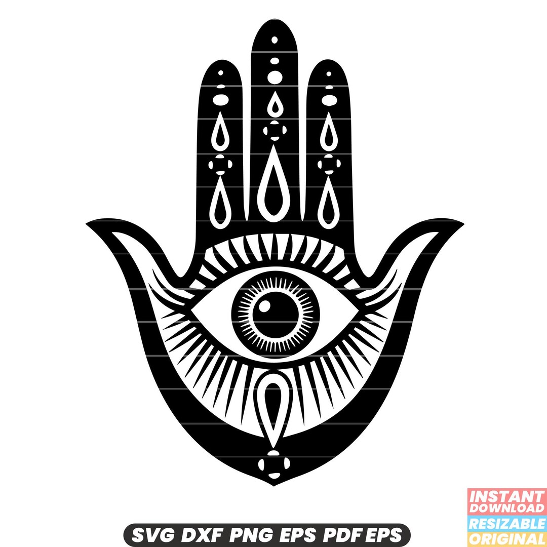 Evil Eye Svg, Evil Eye Dxf, Evil Eye Png, Evil Eye Cut File, Evil Eye ...