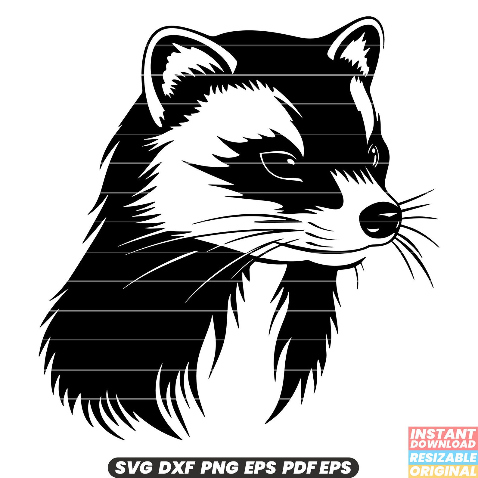 Mink SVG, Mink DXF, Mink PNG Digital Designs Instant Download 7 - Etsy