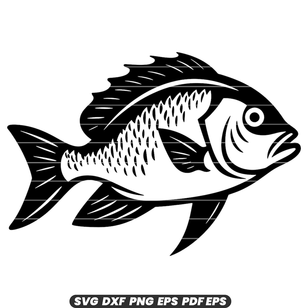 Snapper Fish SVG - Seafood Illustration, Marine Catch, Fishing Graphic ...