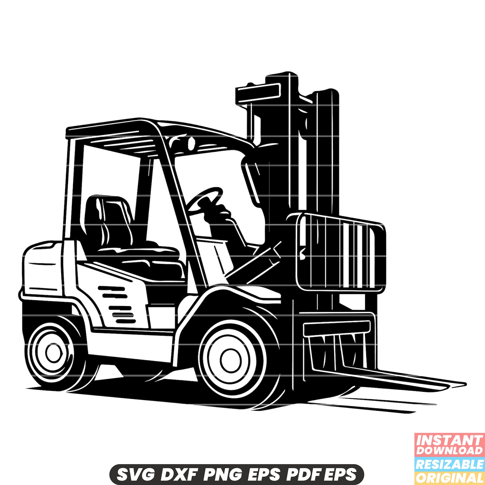 Forklift Industrial Vehicle Warehouse Equipment Transport Lifting Cargo ...