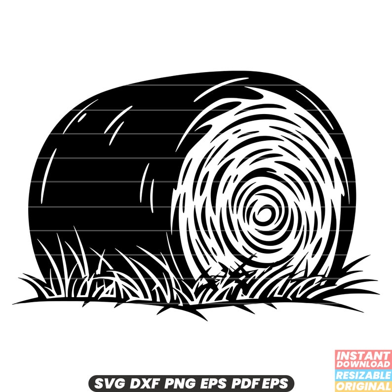 Hay Farming Agriculture Crop Field Bale Livestock Feed Harvest Rural ...