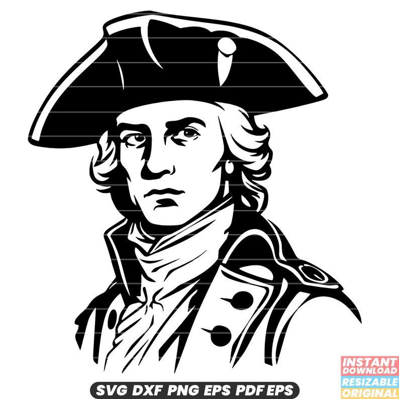 Revolutionary Soldier SVG Historical Military Figure, American ...
