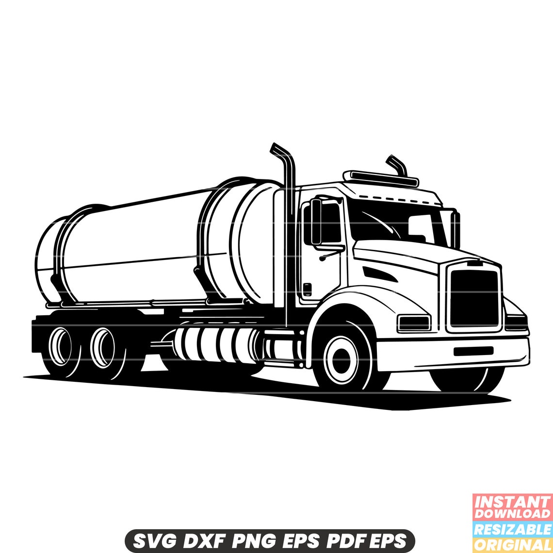 Tank Truck Vehicle Transport Tanker Oil Gas Petroleum Fuel Delivery ...