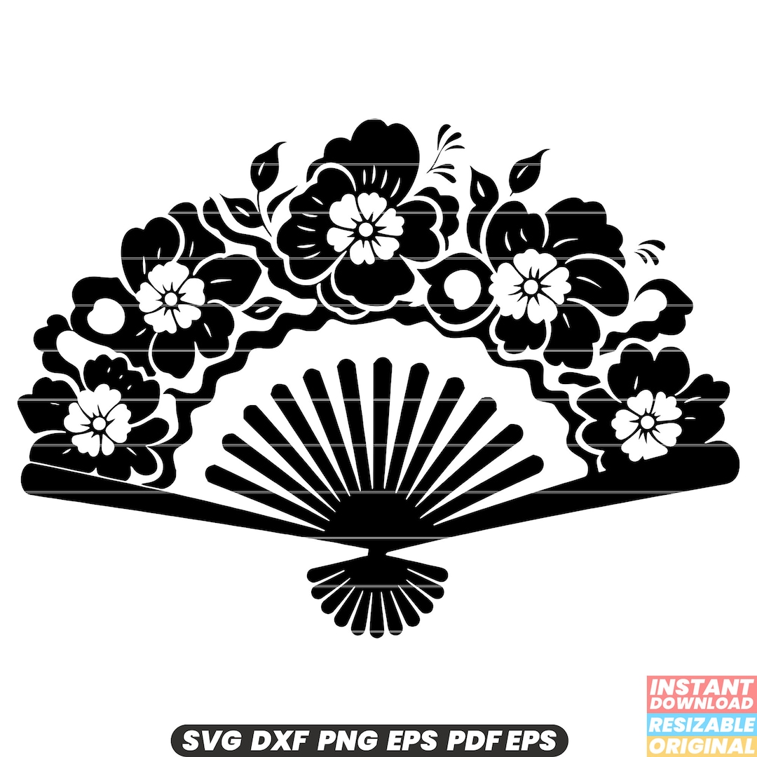 Folding Fan Handheld Hand Fan Summer Cool Breeze Traditional Asian ...