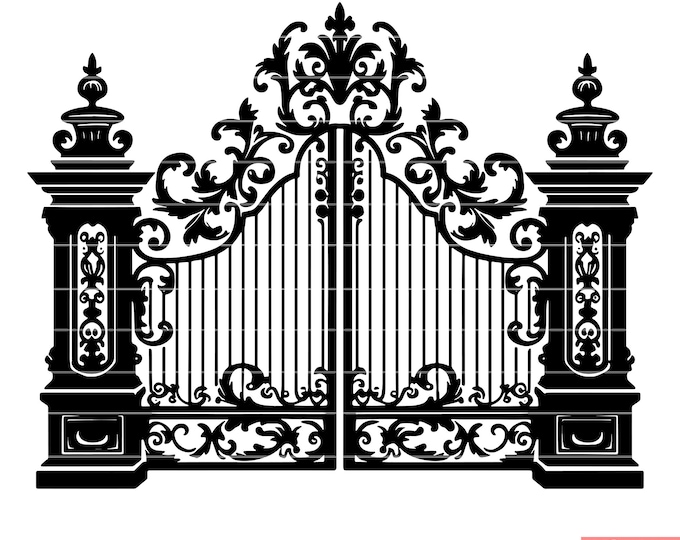 Iron Gate SVG #4 Iron Gate DXF, Iron Gate PNG, Iron Gate Clipart, Iron ...