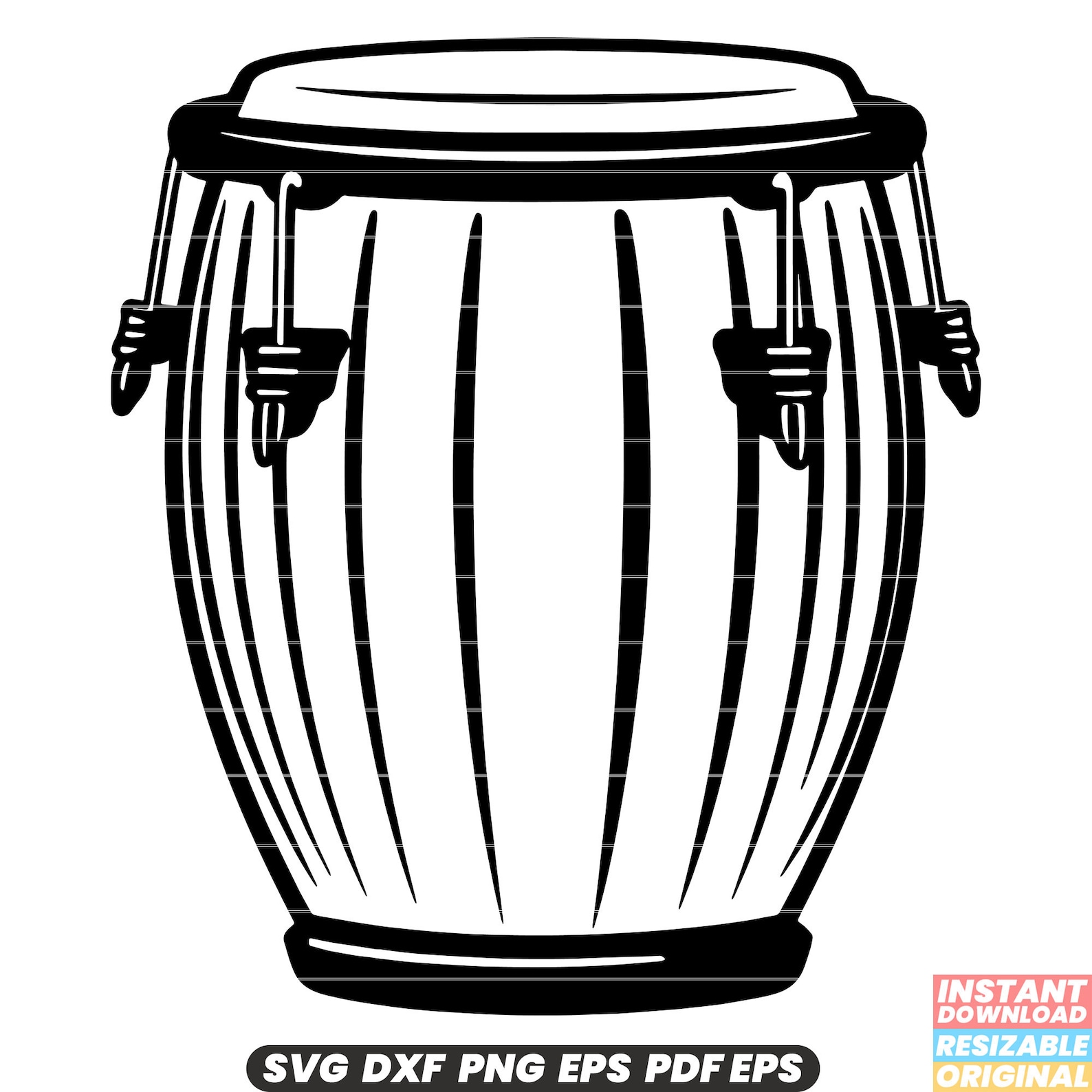 Conga Drum Percussion Instrument Music Afro-cuban Latin Rhythm Beat ...