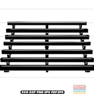 Bleachers Svg, Bleachers Dxf, Bleachers Png, Bleachers Cut File ...