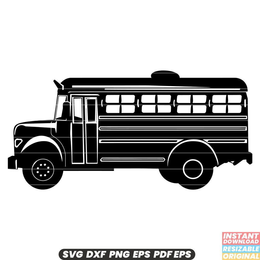 School Bus SVG Transportation Illustration School Bus Clipart Vehicle ...