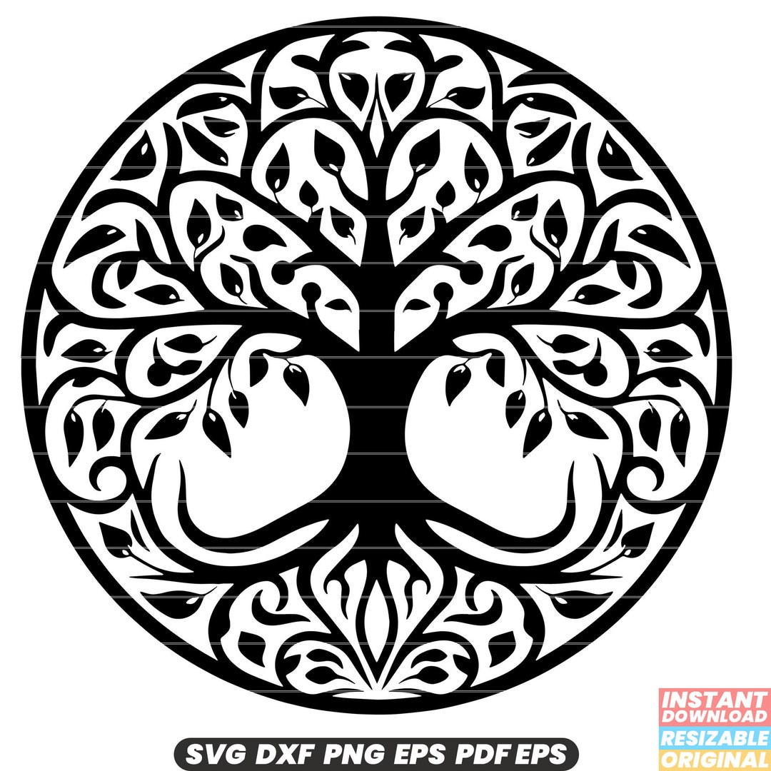 Tree of Life SVG Symbol Illustration Tree of Life Clipart Spiritual ...