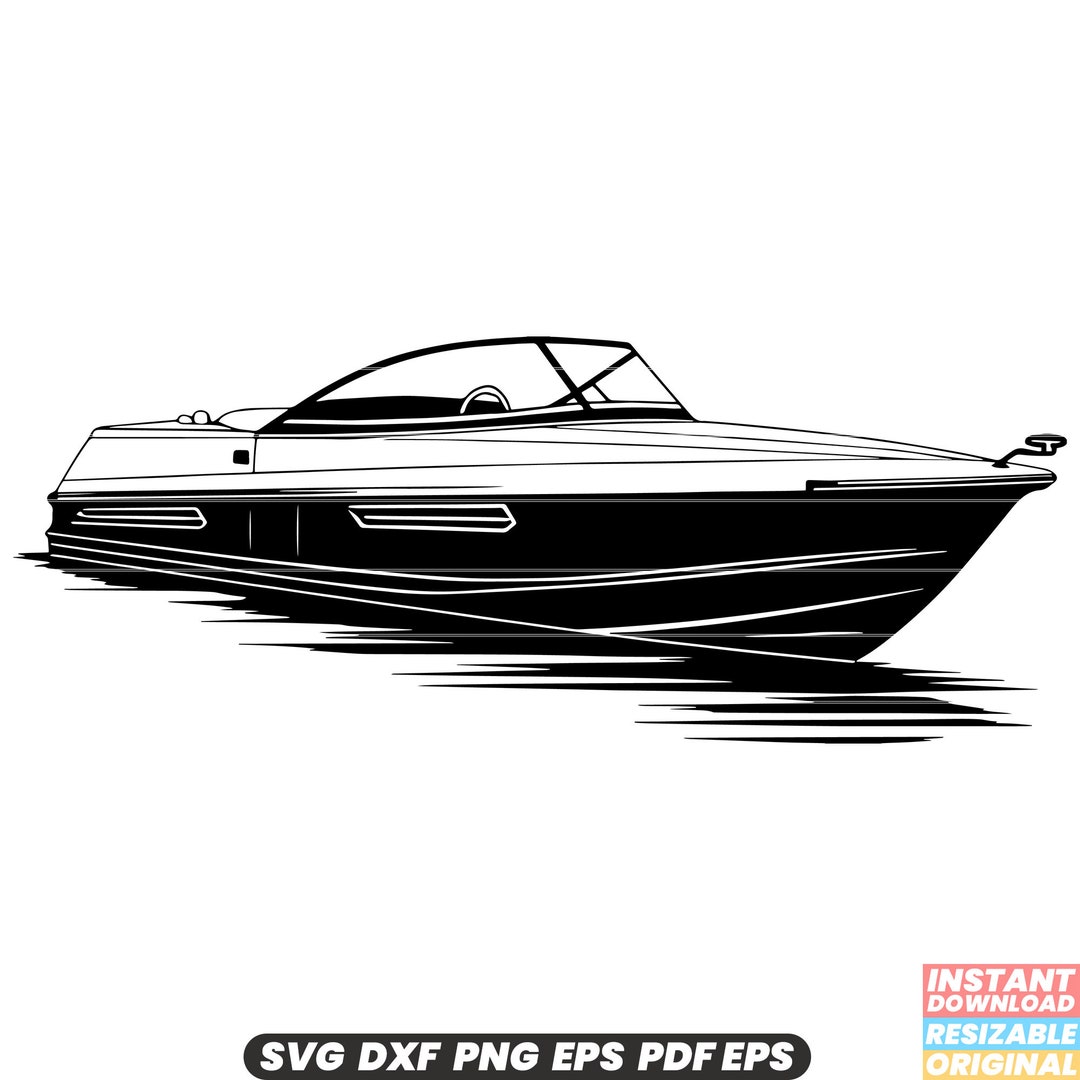 Runabout Boat Watercraft Motorized Speed Leisure Recreational Powerboat ...