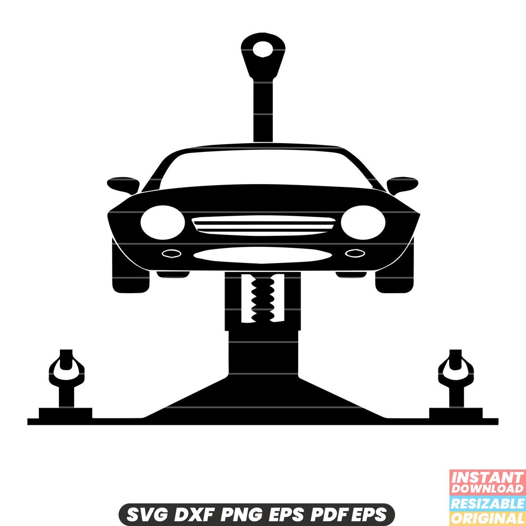 Car Lift Svg, Car Lift Dxf, Car Lift Png, Car Lift Cut File, Car Lift ...