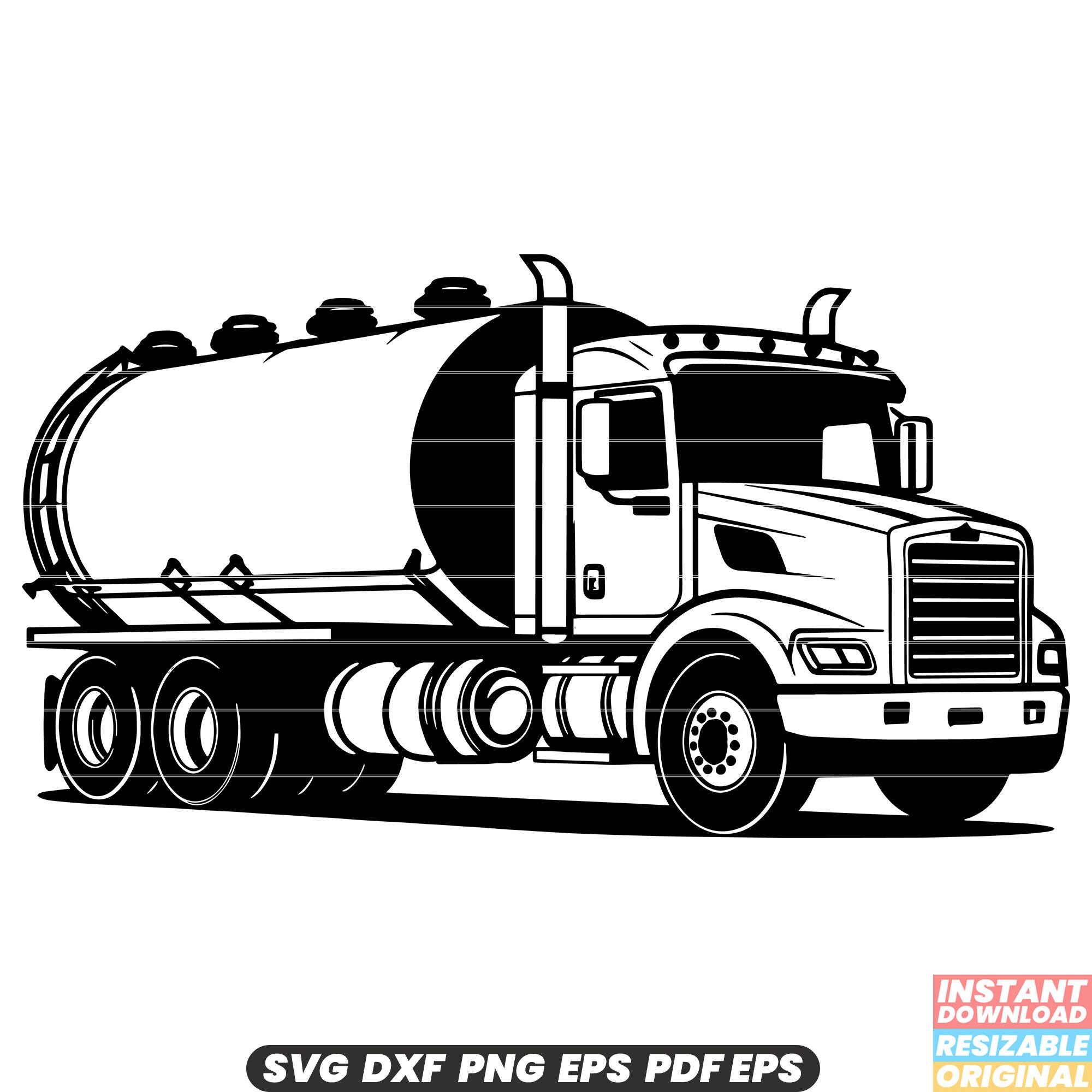 Tank Truck Fuel Transport Vehicle Petroleum Gasoline Diesel Chemical ...