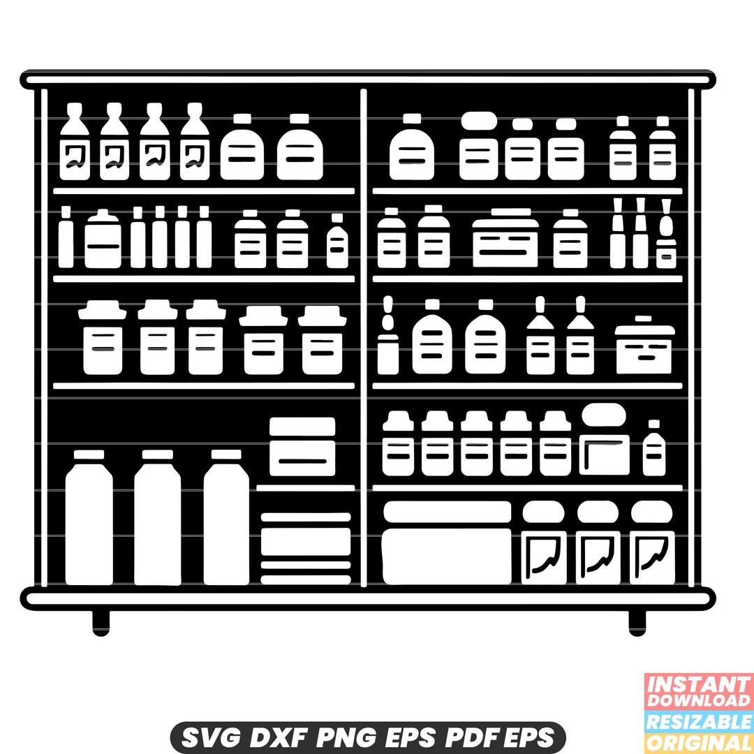 Pharmacy Cabinet Medicine Storage Pharmacy Drugstore Medication ...
