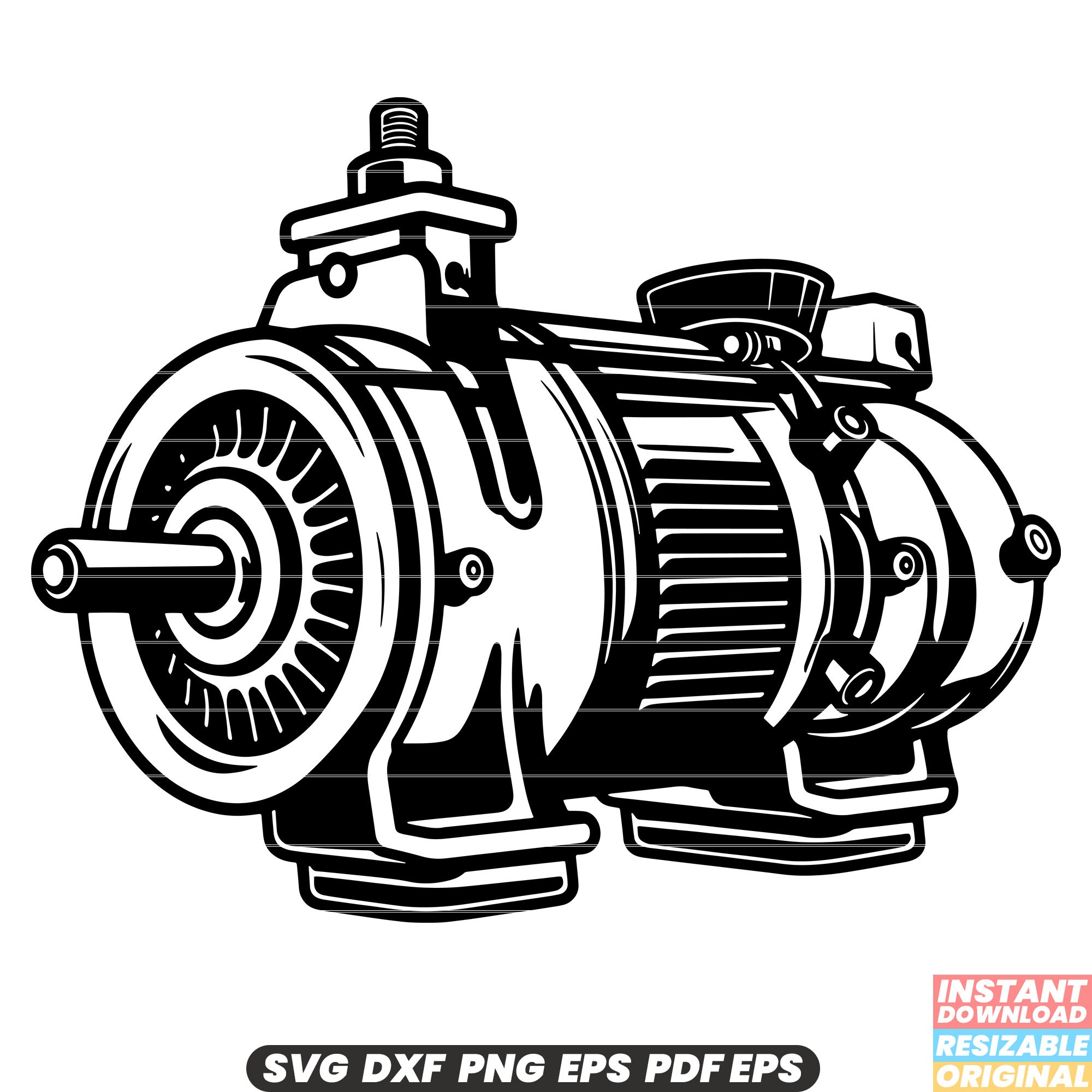 Electric Motor Engineering Machinery Technology Industrial Rotation ...