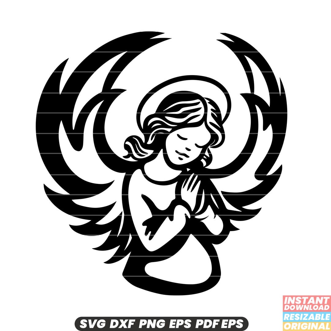 Christmas Angel Svg, Christmas Angel Dxf, Christmas Angel Png ...
