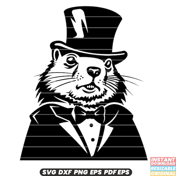 Groundhog Svg - Etsy