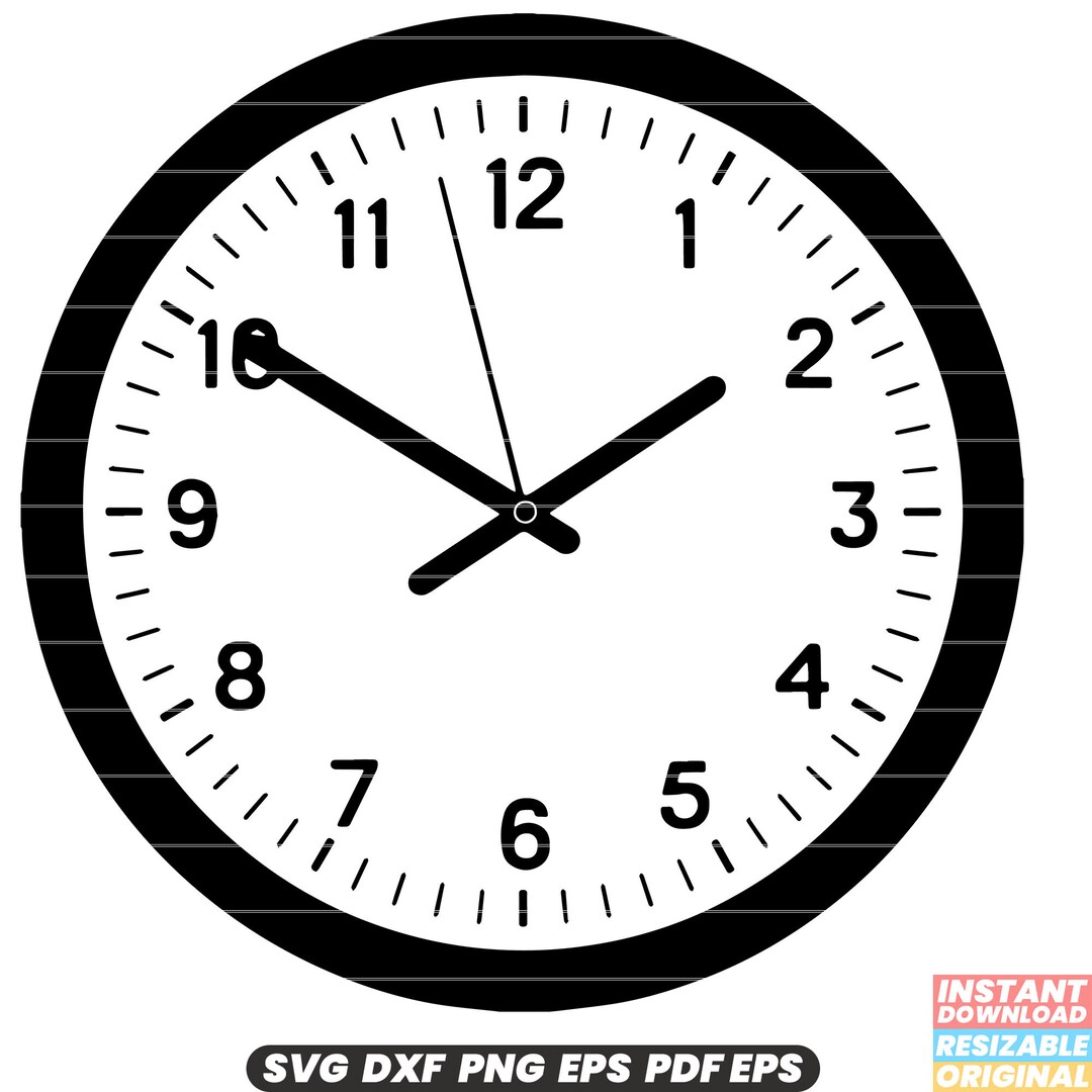 Wall Clock SVG Timepiece Illustration Clock Clipart Decorative Wall ... Wall Clock SVG Timepiece Illustration Clock Clipart Decorative Wall ...