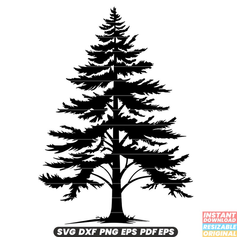 Pine Tree Svg - Etsy