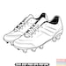 Cleats SVG Sports Soccer Football Baseball Rugby Athletic Shoes Spikes ...