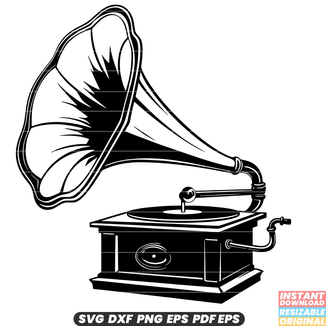 Gramophone Vintage Retro Music Player Phonograph Record Player ...