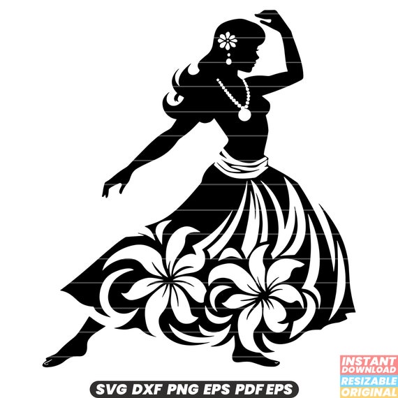 Clipart Luau En Noir Et Blanc Hawaiian Luau Clipart Black And White