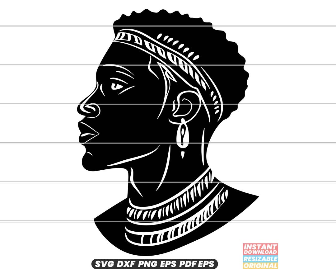 African Man Svg, African Man Dxf, African Man Png, African Man Cut File ...