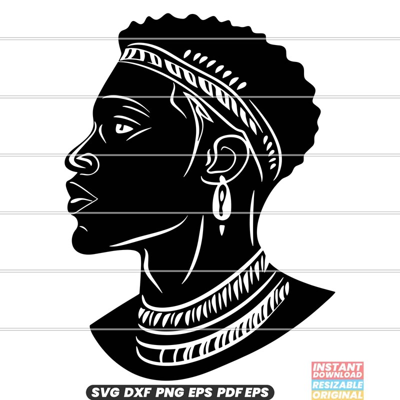 African Man Svg - Etsy
