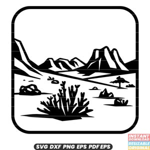 Mojave Desert SVG Arid Landscape Desert Sand Dunes Dry Terrain ...