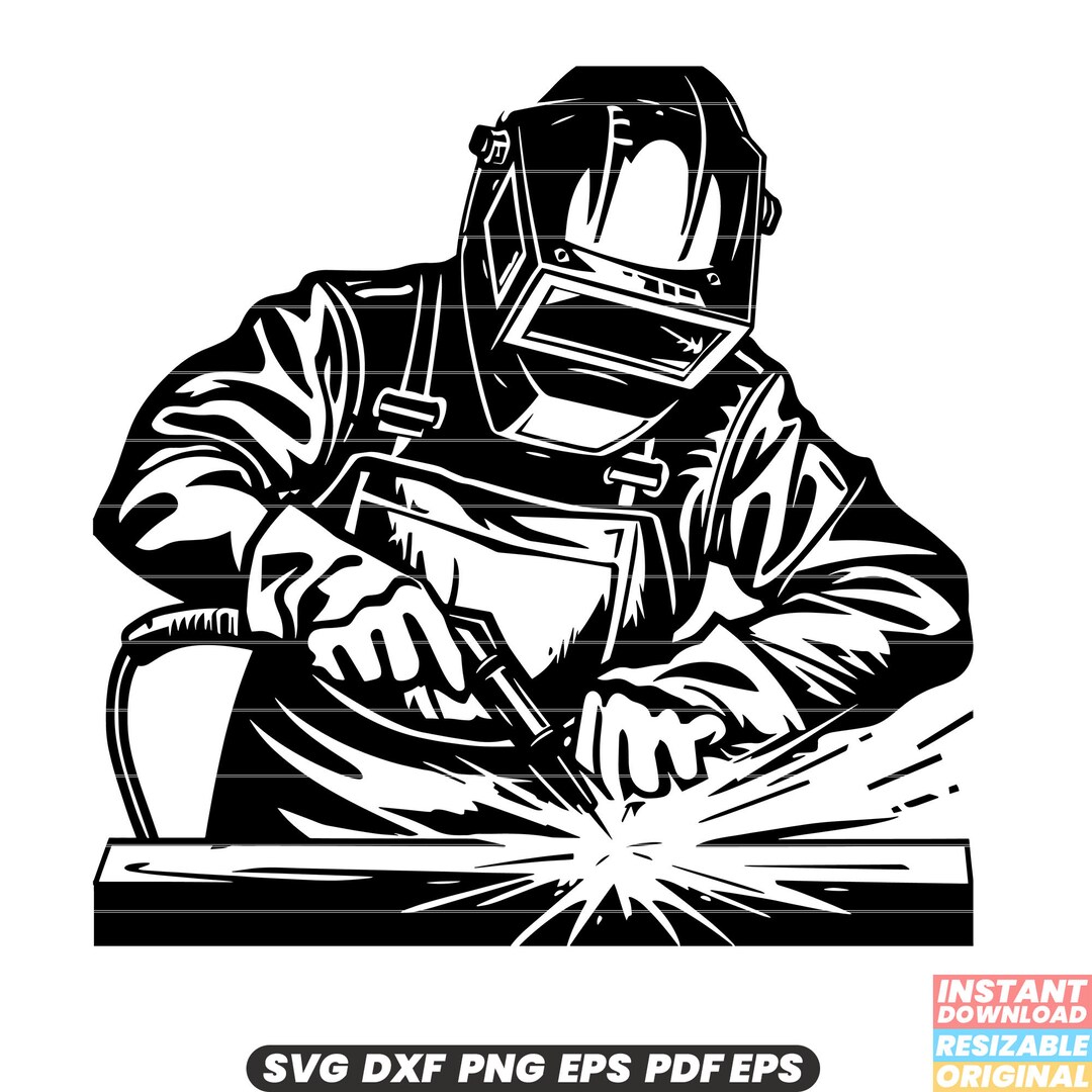 Welder SVG Welding Equipment Illustration Welding Machine Clipart ...