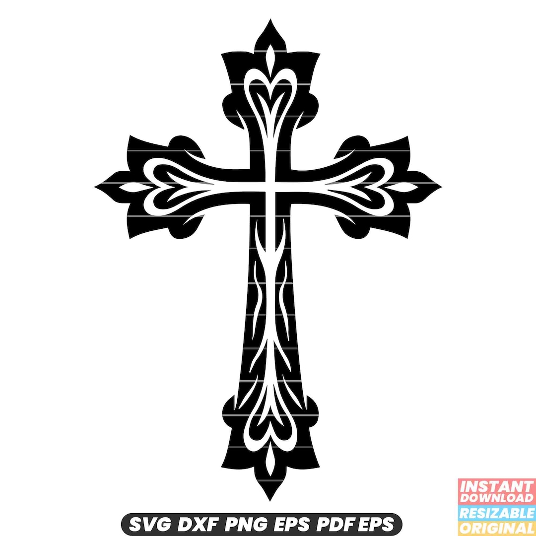 Cross SVG Religious Symbol Christianity Faith Crucifix Jesus Christ ...