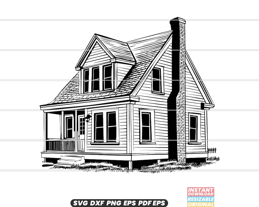 Haus svg, Haus Dxf, Haus Png, Haus geschnitten Datei, Haus Clipart ...
