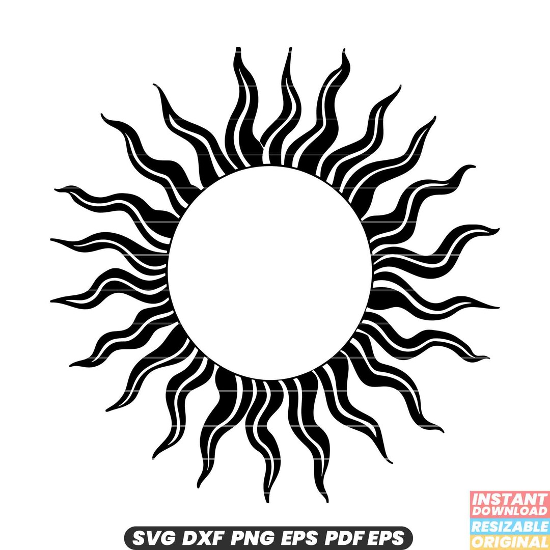 Sun SVG - Solar Symbol, Bright Star Illustration, Celestial Body ...