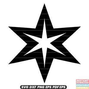 Six Pointed Star SVG - Star of David, Jewish Symbol, Hexagram ...