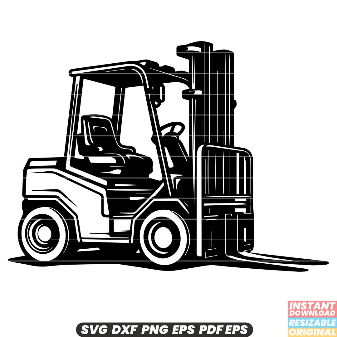 Forklift Truck Vehicle Industrial Warehouse Transport Logistics Cargo ...
