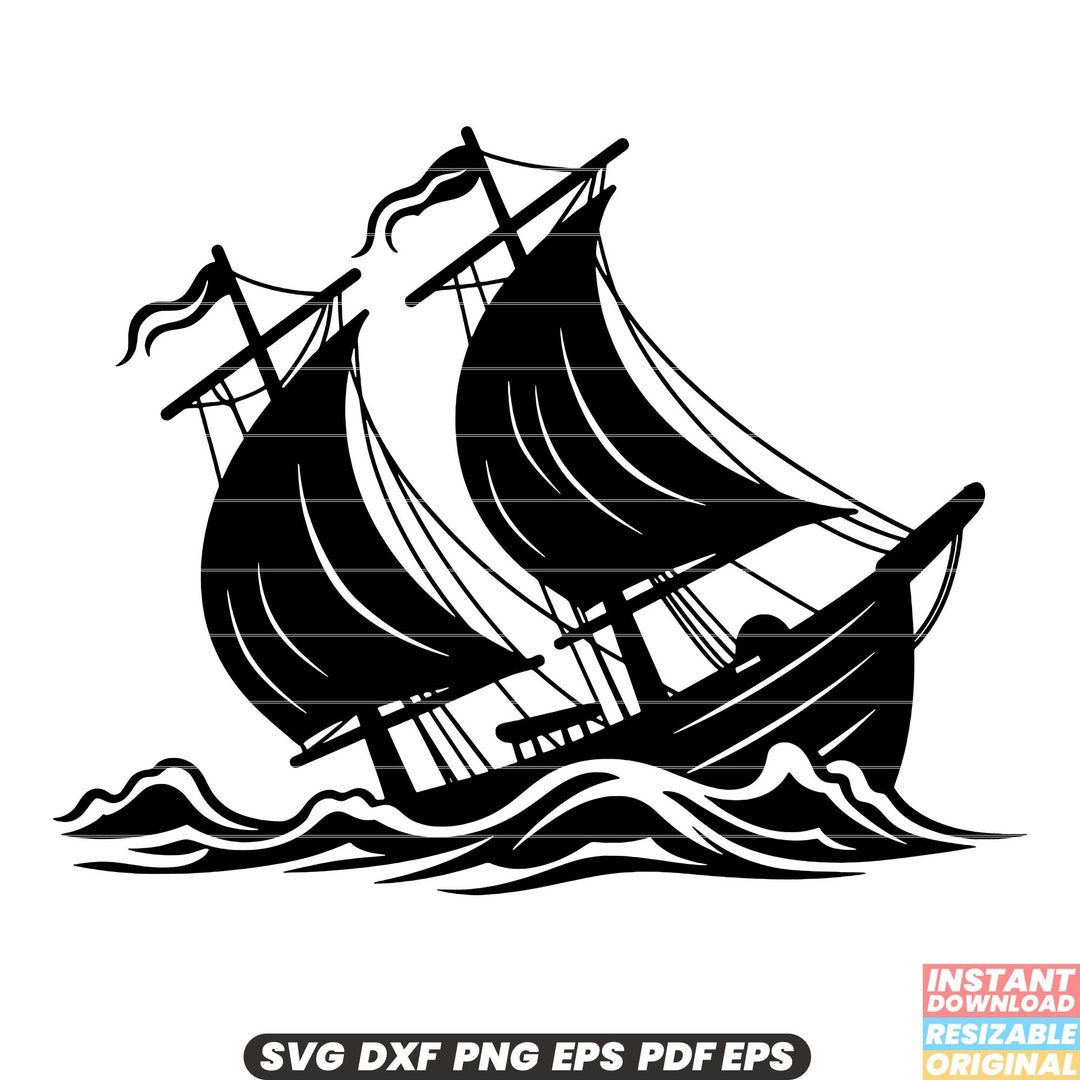 Sinking Ship SVG Maritime Disaster Sinking Ship Clipart Boat Sinking ...