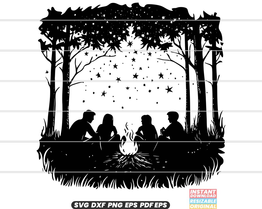 Camping Svg, Camping Dxf, Camping Png, Camping Cut File, Camping ...