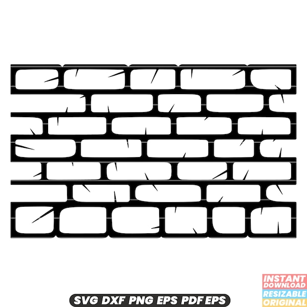 Brick Wall Svg - Etsy