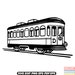 Trolley SVG Transportation Illustration Trolley Clipart Public Transit ...